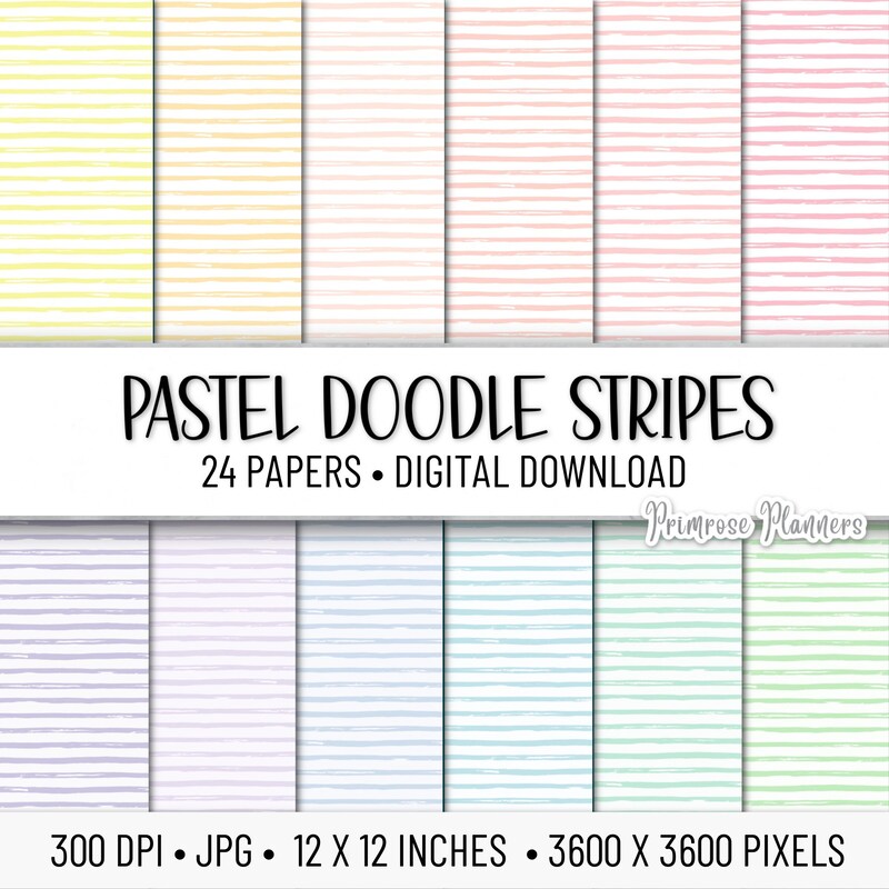Stripe Digital Paper - Etsy