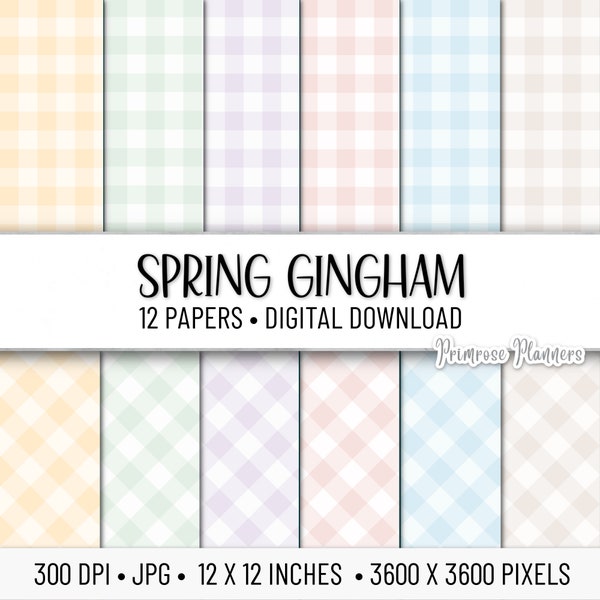 Gingham Paper - Etsy