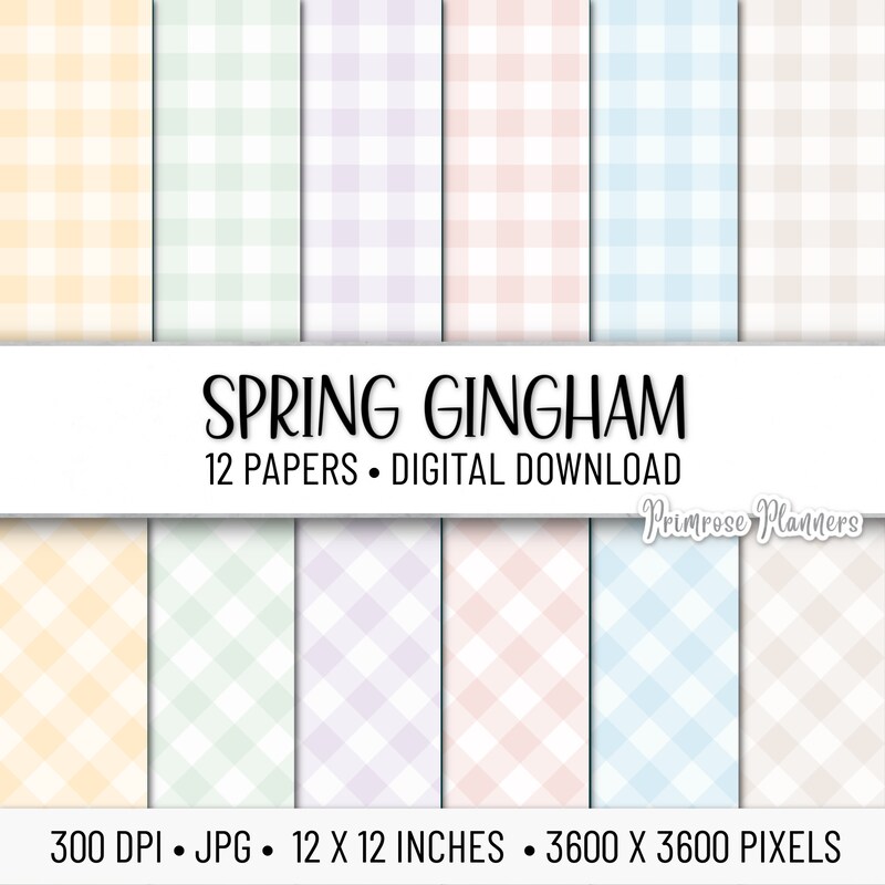 Gingham Paper - Etsy