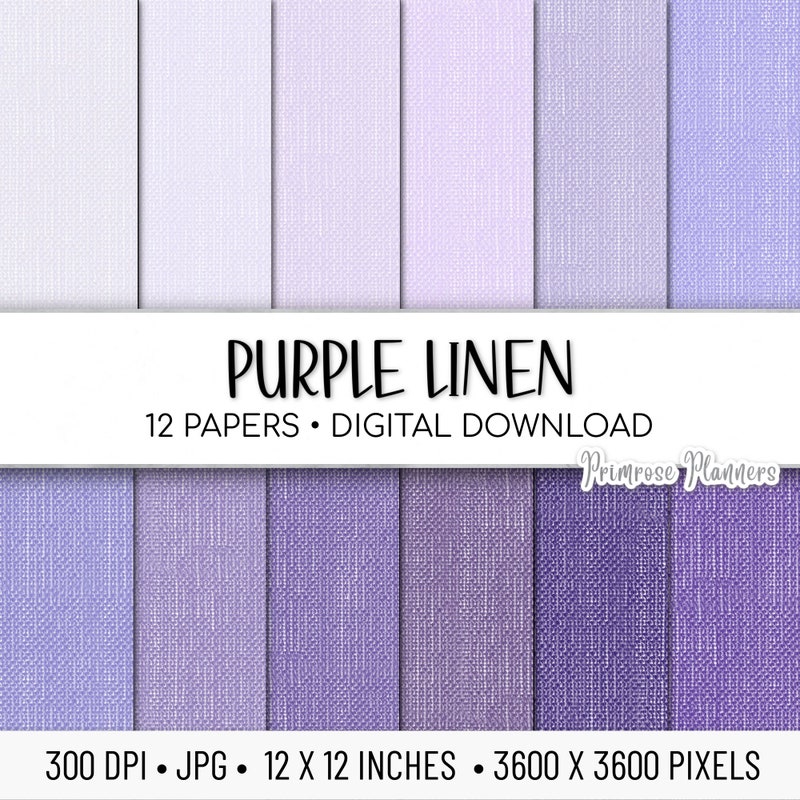 Purple Linen - Etsy
