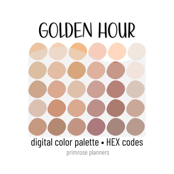 Warm Color Palette - Etsy