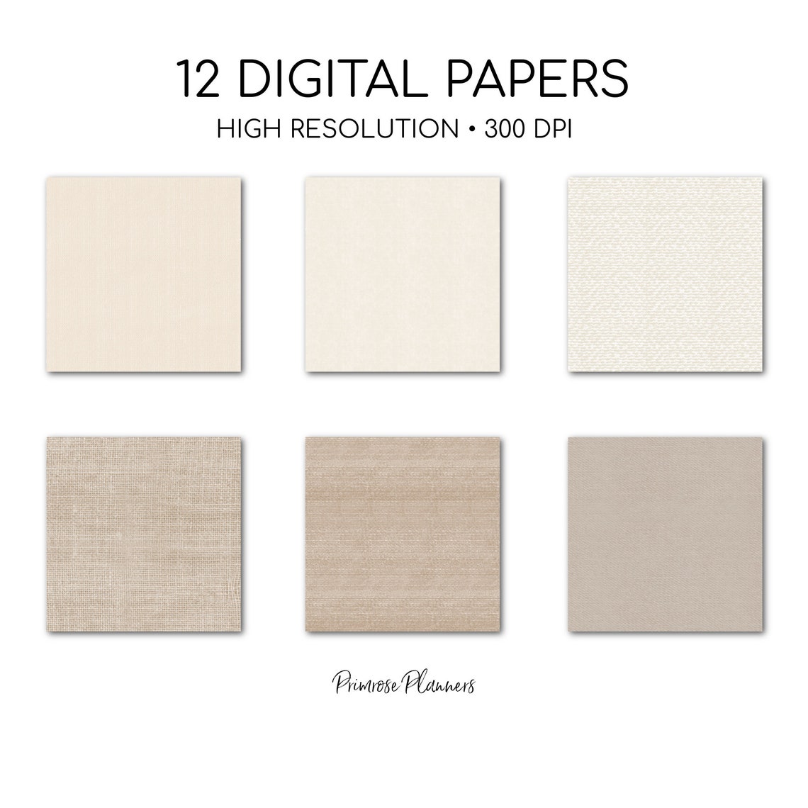 Beige Textured Digital Paper Pack Digital Base Paper | Etsy