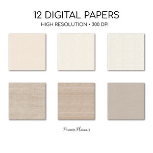 Beige Textured Digital Paper Pack Digital Base Paper | Etsy