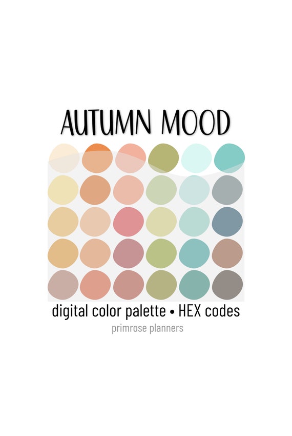 Color Me Beautiful Autumn Color Chart