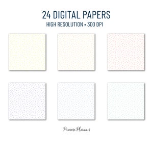 Pastel Stars Confetti Digital Paper Pack Digital Starry Paper Printable ...