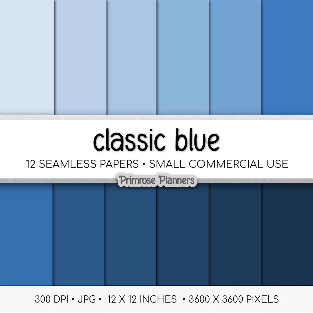Classic Blue Backgrounds, Solid Color Digital Paper, Monochrome Dark ...