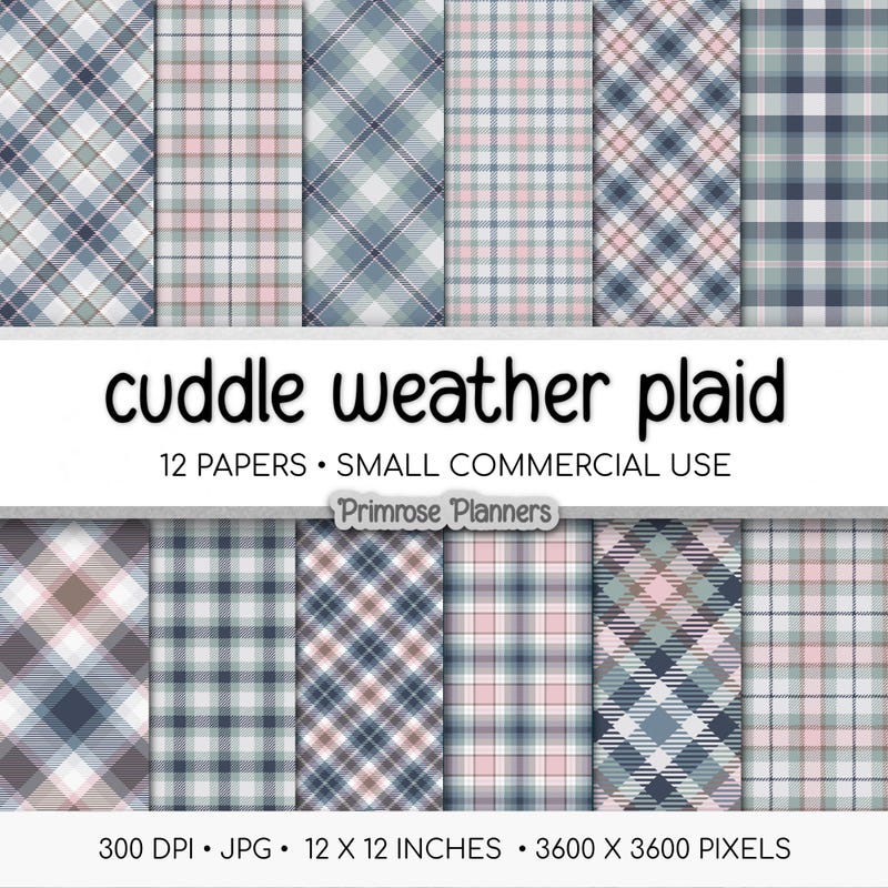 Pink Blue Plaid - Etsy