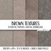 Brown Textured Digital Paper Pack | Digital Base Paper | Burlap Digital ...