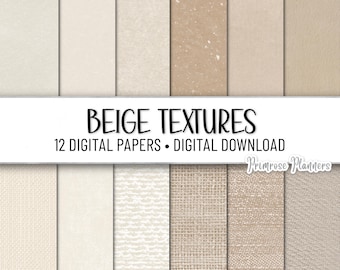 Latte Linen Digital Paper Pack Digital Base Paper Burlap Digital Paper ...