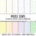 Pastel Stars Confetti Digital Paper Pack Digital Starry Paper Printable ...