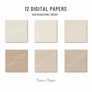 Beige Textured Digital Paper Pack | Digital Base Paper | Burlap Digital ...