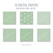 GREEN TEA Patterns Digital Paper Pack | Digital Striped Paper ...