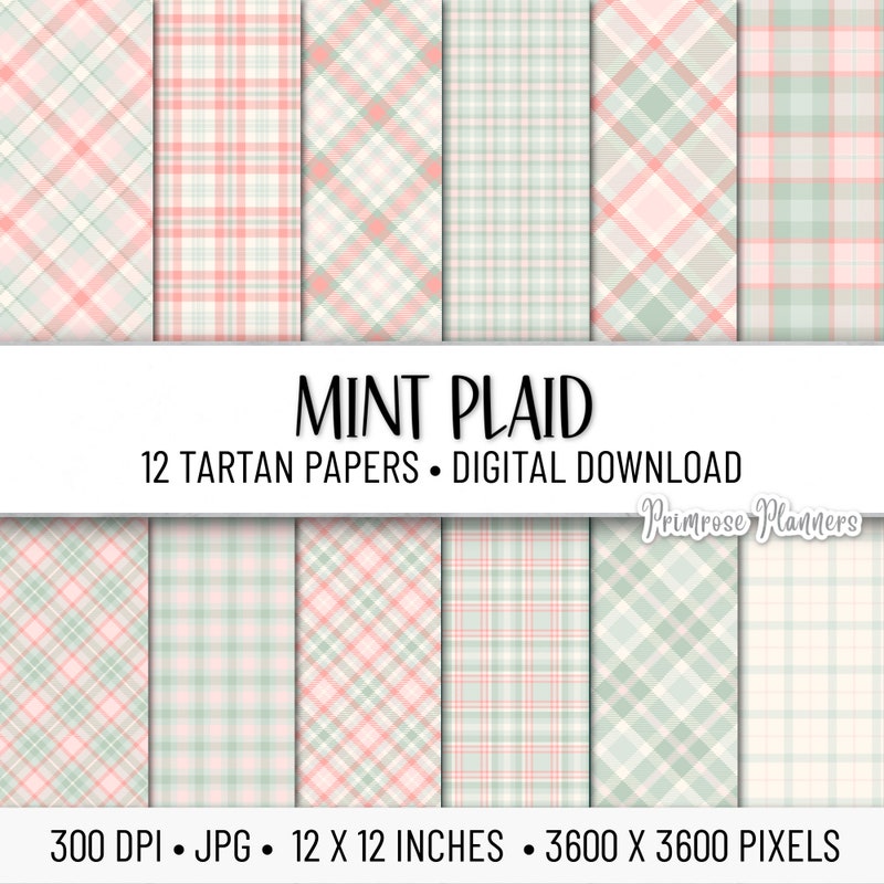 Mint and Coral - Etsy