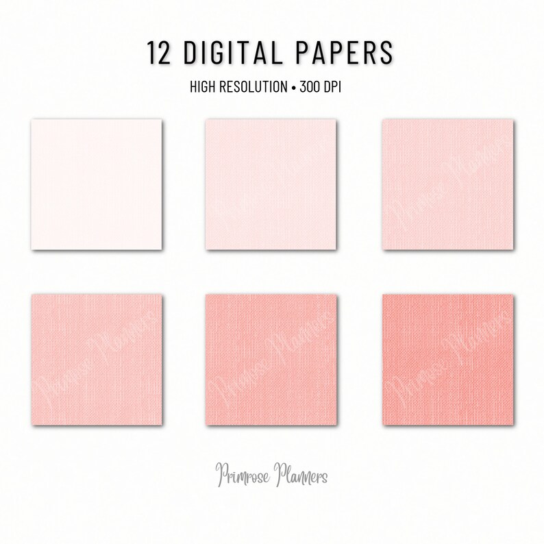 Pink and Blue Linen Digital Paper - Linen Background - Digital Linen ...