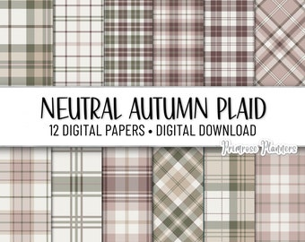 Red Plaid Digital Paper Buffalo Check Checkered Tartan - Etsy