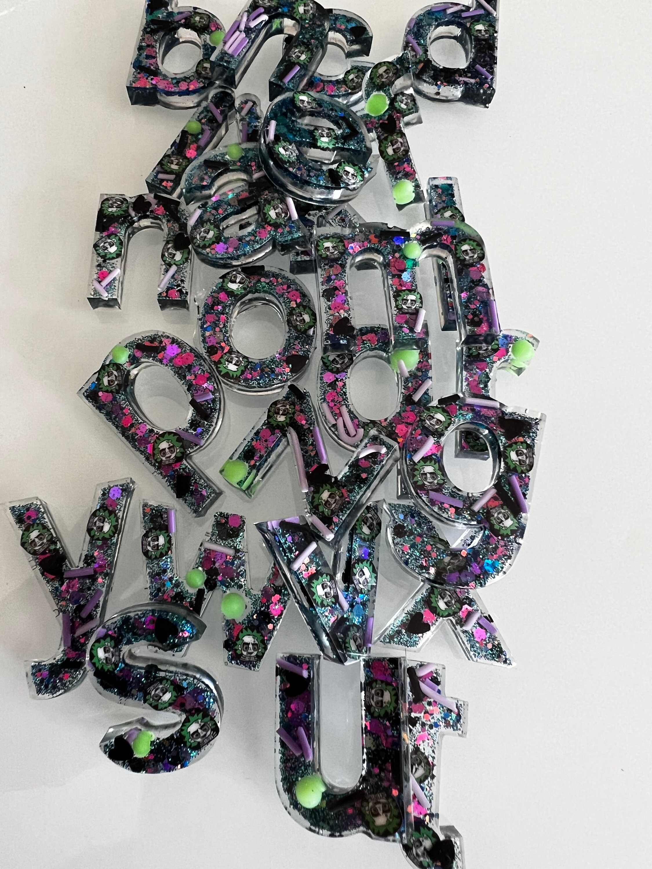 Resin Letters Montessori Alphabet Set Spiders Hocus - Etsy