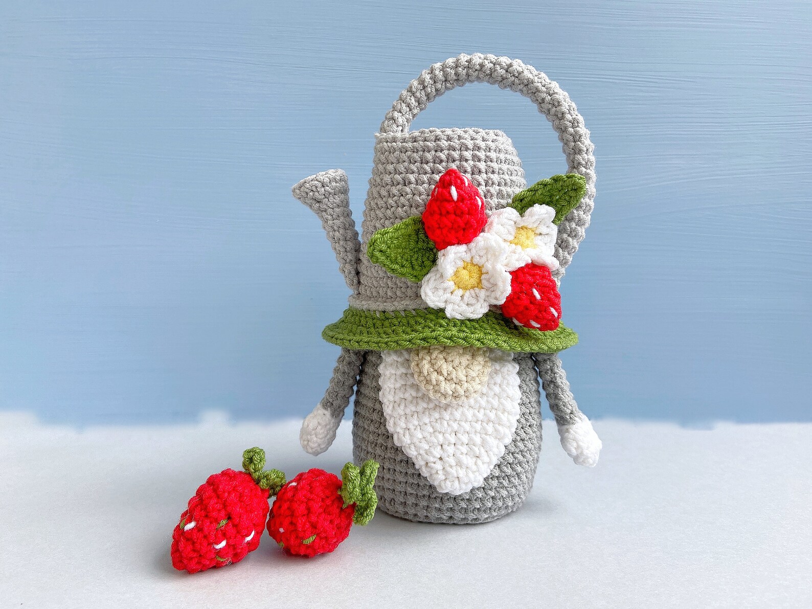 Crochet Pattern Watering Can Gnome Garden Gnome PDF Tutorial - Etsy