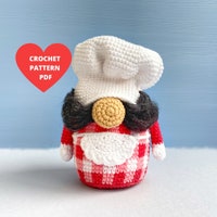 Chef Hat Photo Prop - Crochet Pattern Digital PDF - 6 Sizes! - Etsy