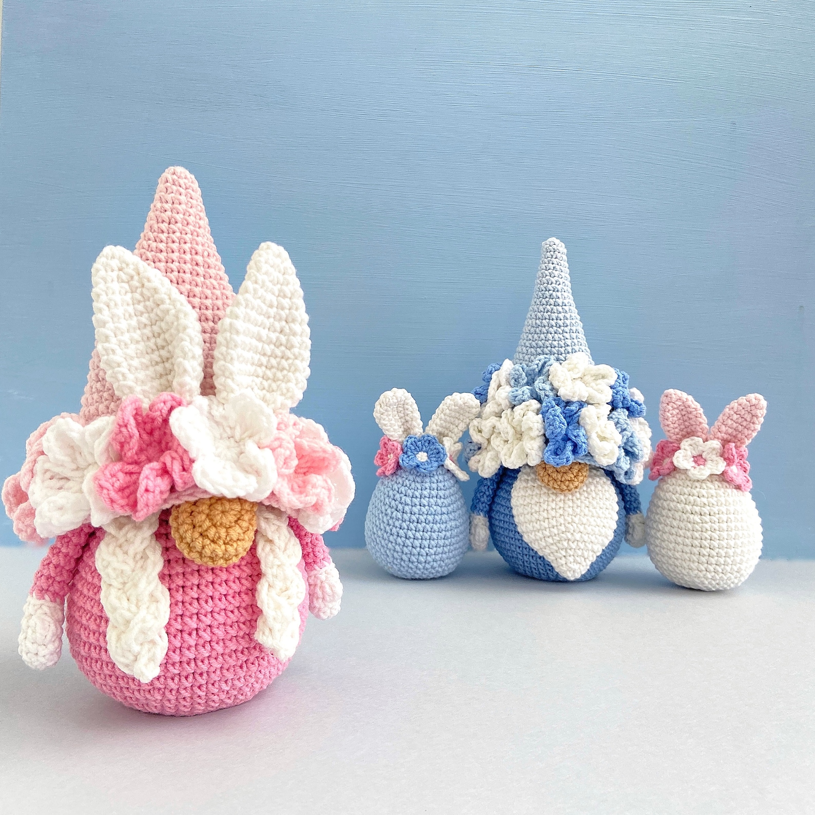 Easter Gnomes Crochet Pattern Flower Gnome Bunny Gnome - Etsy