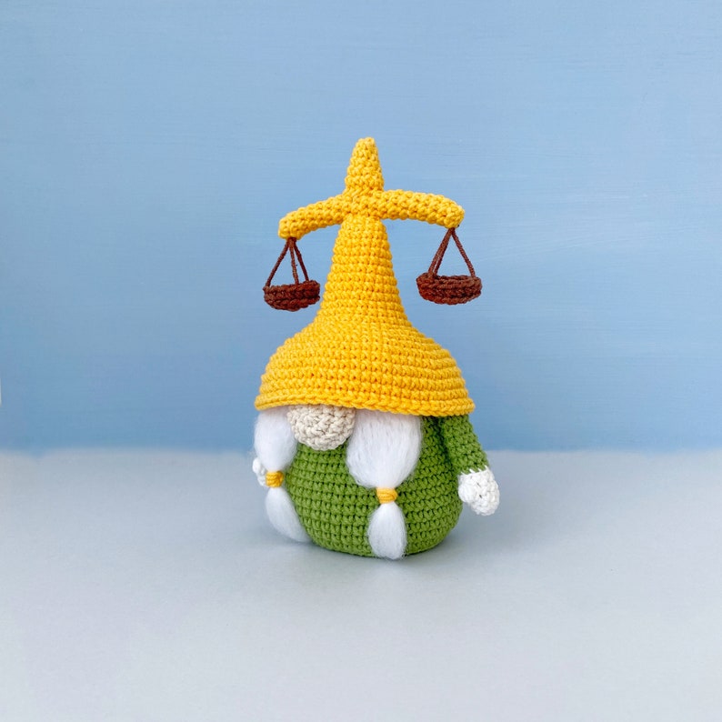 Libra Zodiac Gnome Crochet Pattern PDF Pattern Zodiac Sign - Etsy