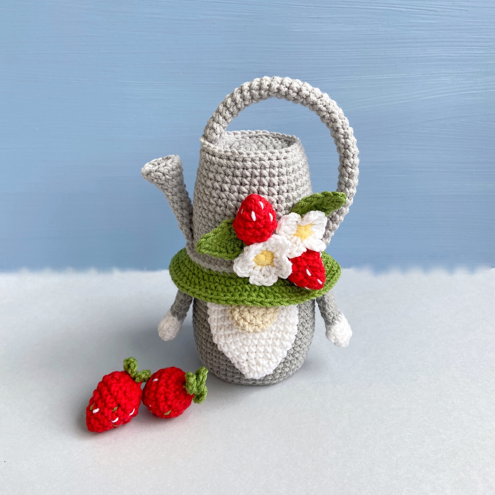 Crochet Pattern Watering Can Gnome Garden Gnome PDF Tutorial - Etsy