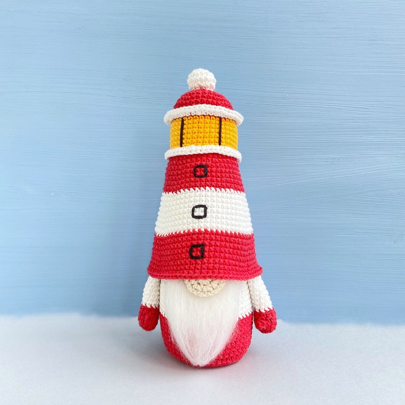 Summer Sea Gnomes Crochet Patterns, Sailor Boy, Lighthouse and ...