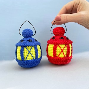 Christmas Crochet Pattern, Lantern Amigurumi, Christmas Tree Ornament ...