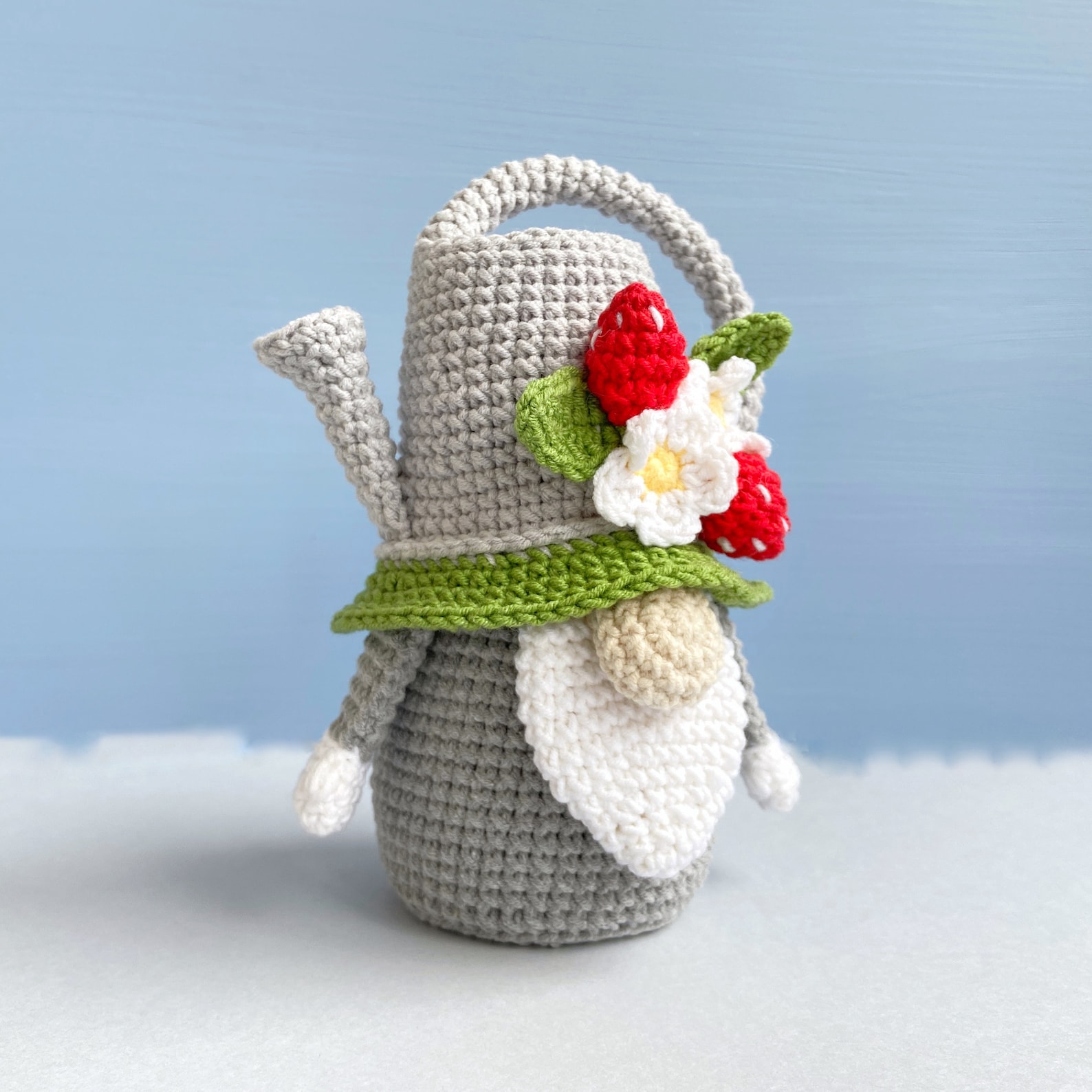 Crochet Pattern Watering Can Gnome Garden Gnome PDF Tutorial - Etsy