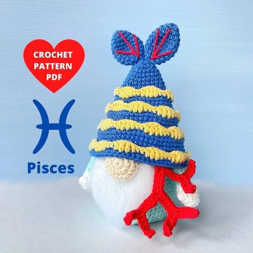 Aries Zodiac Gnome Crochet Pattern PDF Pattern Zodiac Sign - Etsy