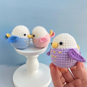 Easter Crochet Pattern Keychain, Spring Bird Amigurumi Pattern, Tiny ...