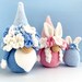 Easter Gnomes Crochet Pattern, Flower Gnome, Bunny Gnome , Spring ...