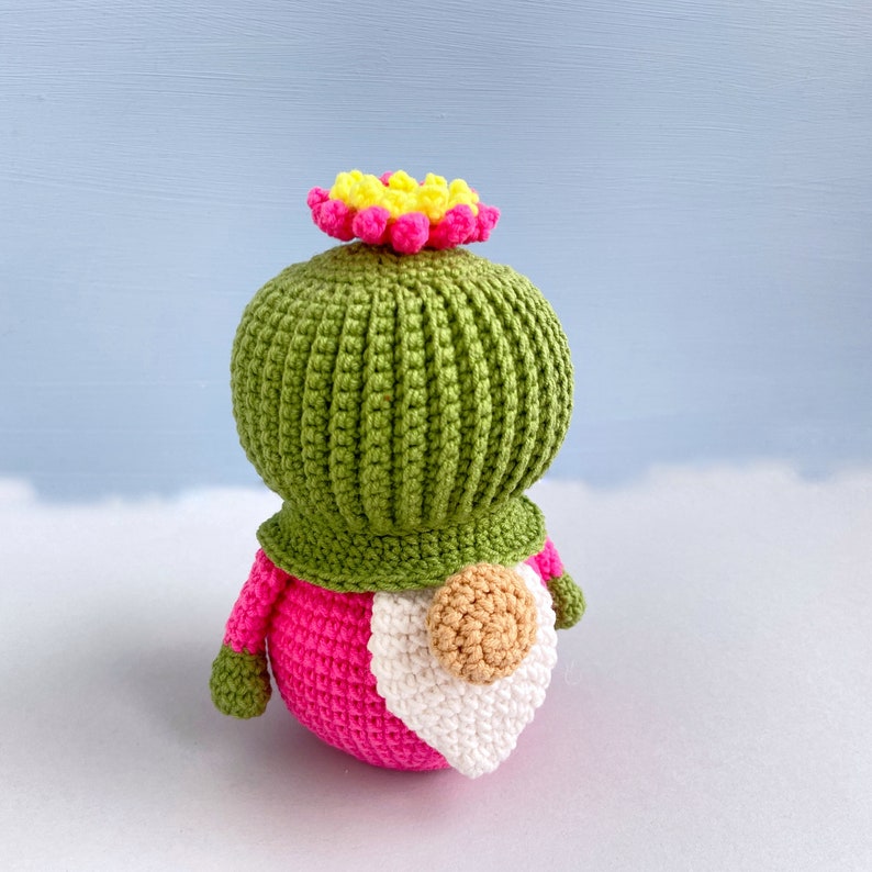 Cactus Gnome Crochet Pattern, Mother’s Day Gnome, Spring Flower Gnome ...