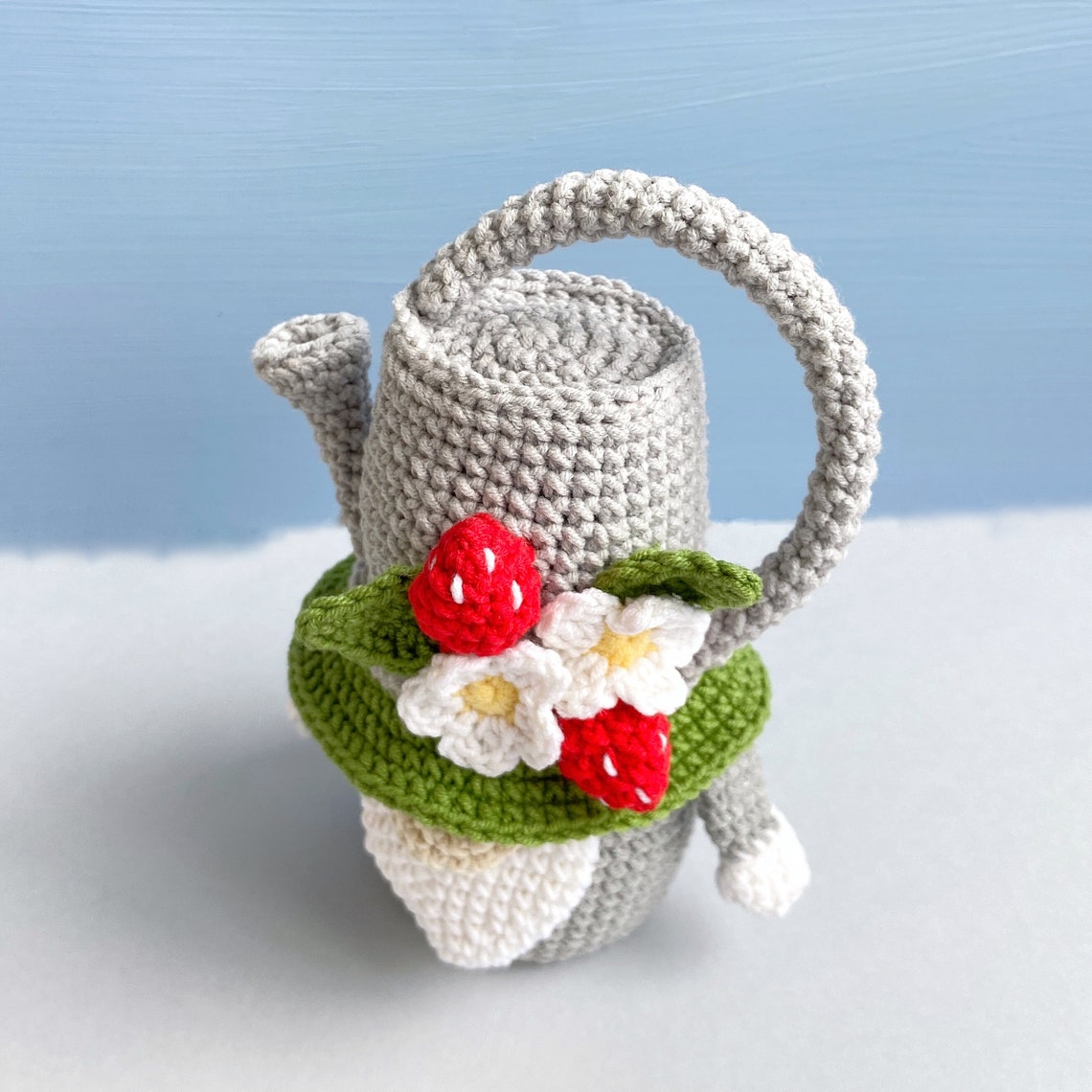 Crochet Pattern Watering Can Gnome Garden Gnome PDF Tutorial - Etsy