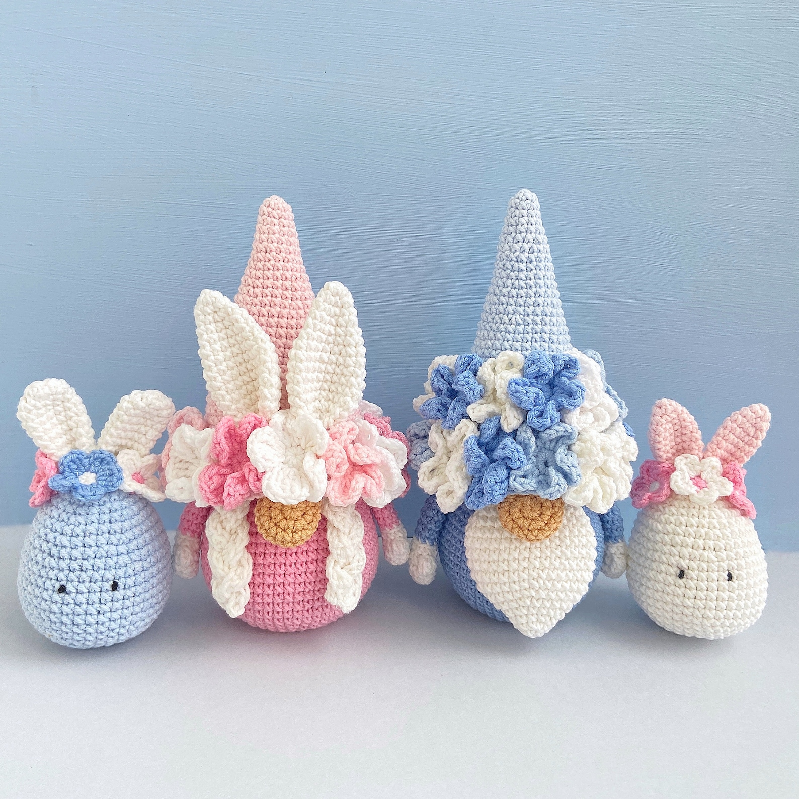 Easter Gnomes Crochet Pattern Flower Gnome Bunny Gnome - Etsy Australia