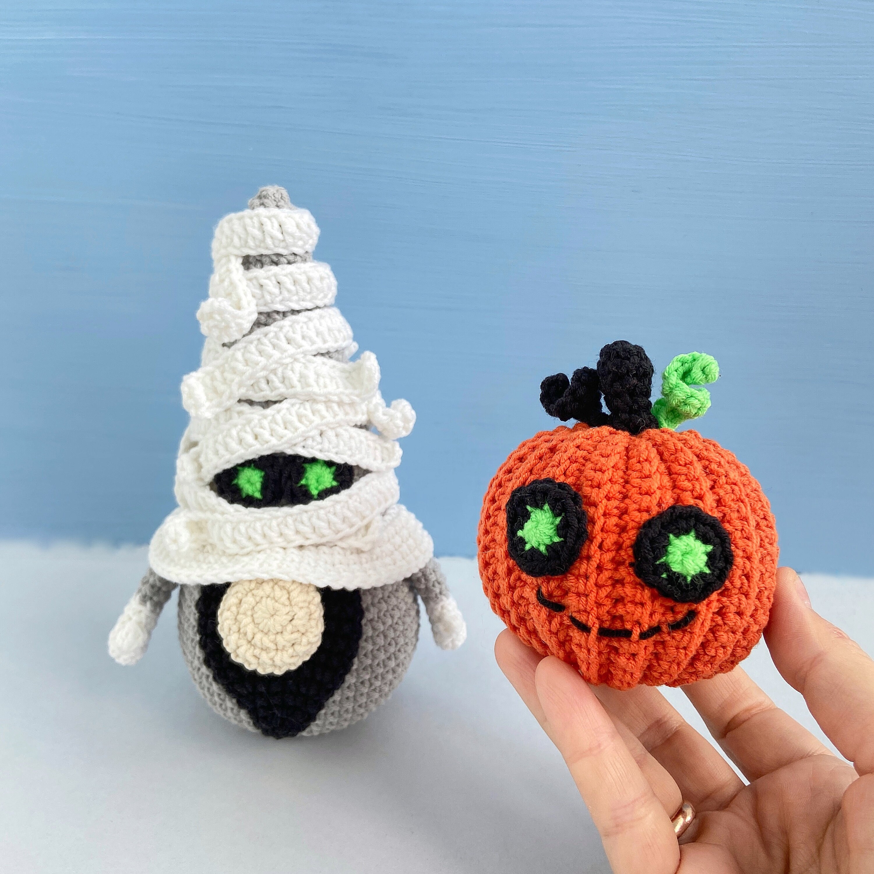 Bundle Halloween Gnomes Crochet Pattern Poison Vial, Scull, Mummy ...