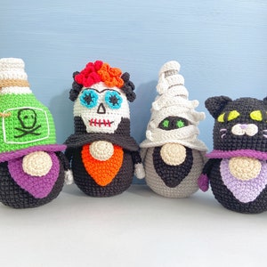 Bundle Halloween Gnomes Crochet Pattern Poison Vial Scull - Etsy UK