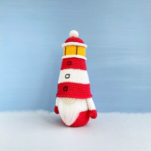 Crochet Pattern Lighthouse Gnome, Summer Gnome Tutorial, PDF Pattern ...