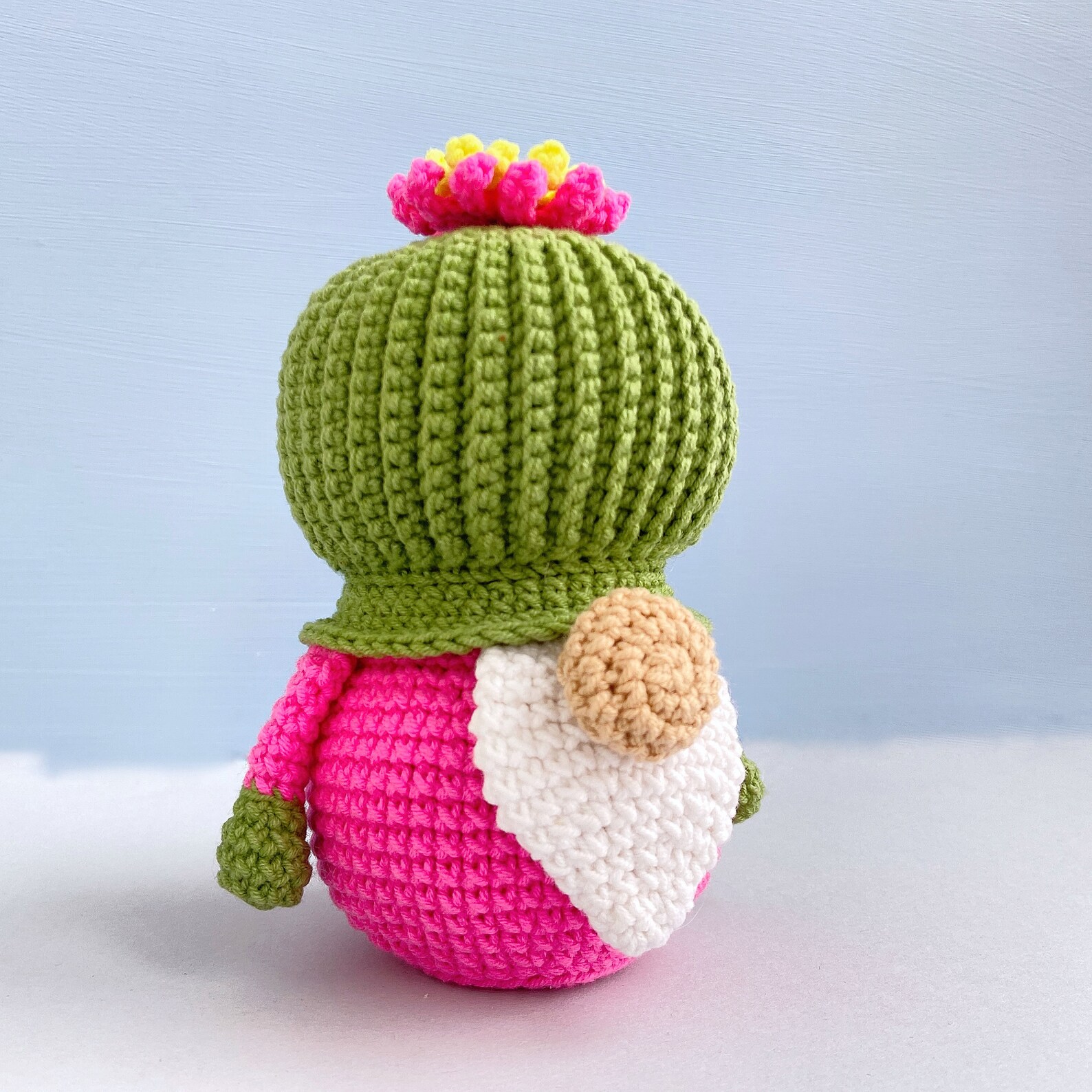 Cactus Gnome Crochet Pattern, Mother’s Day Gnome, Spring Flower Gnome ...