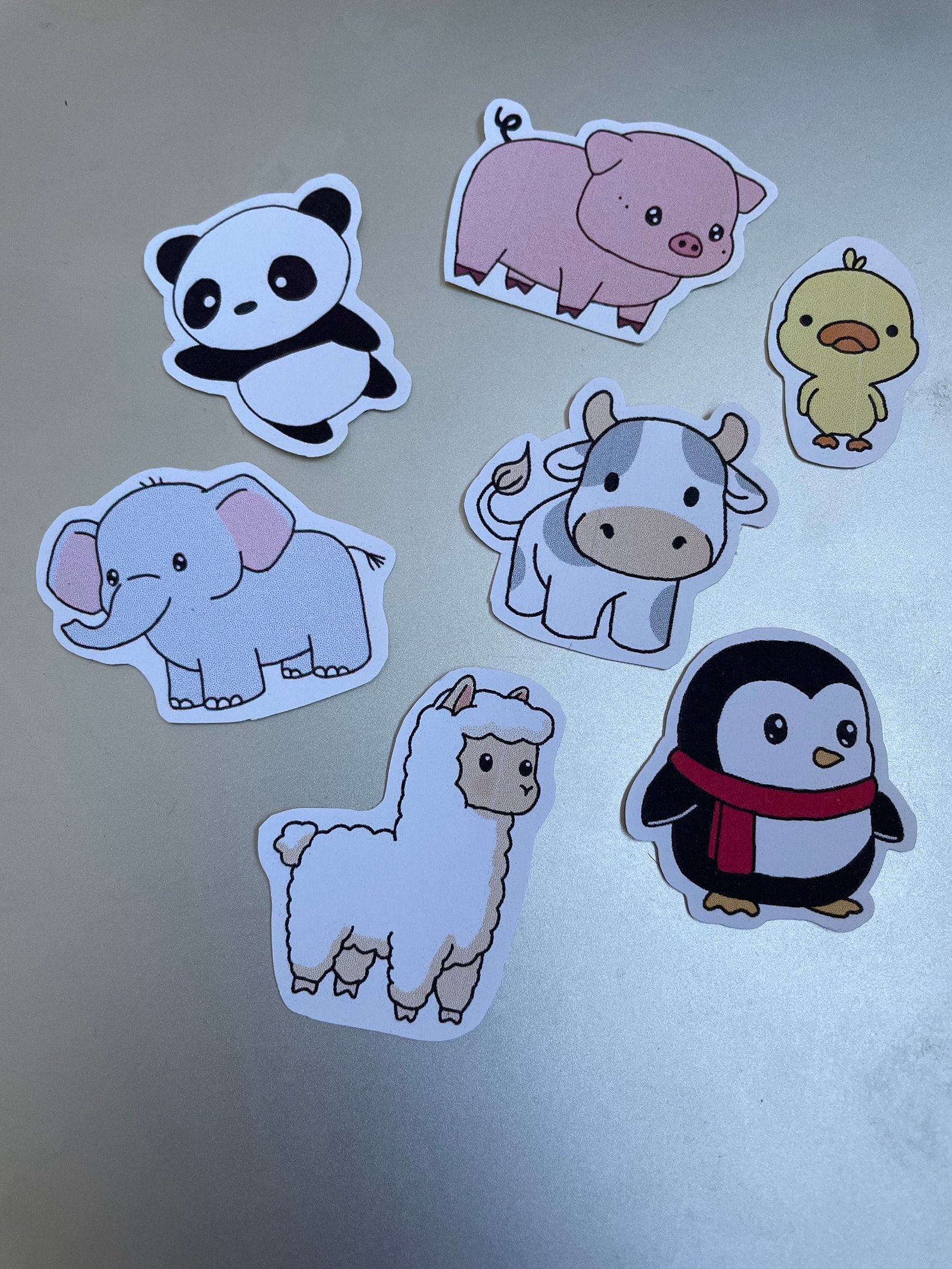 Cute Animal Sticker Pack 1 Freebie | Etsy