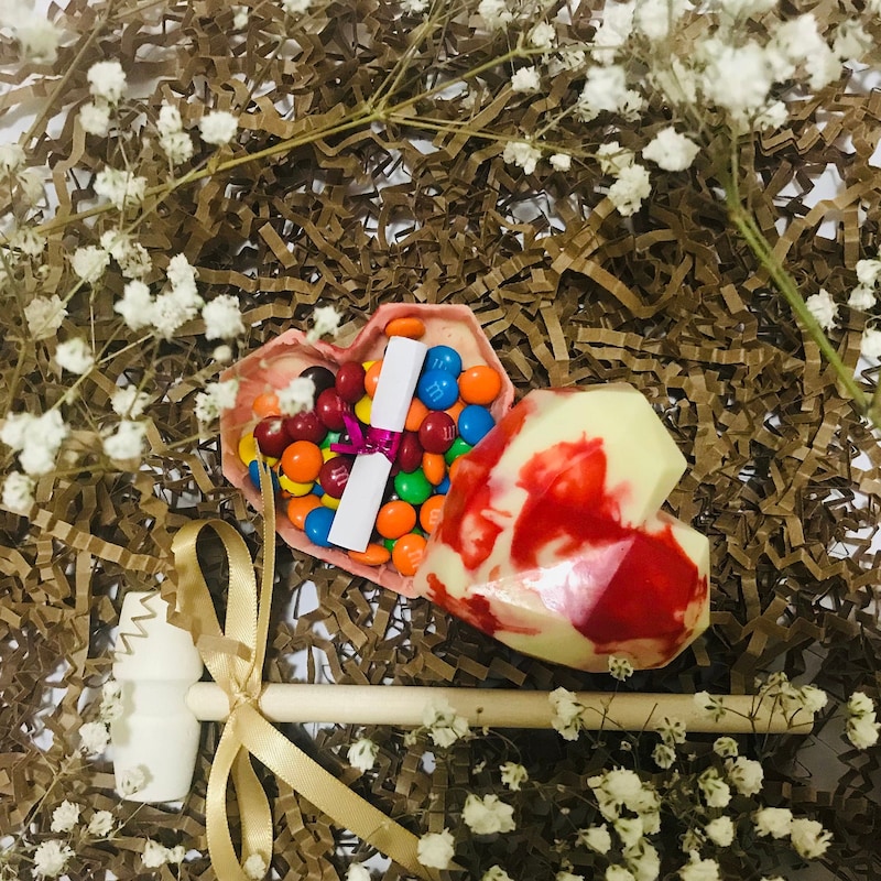 Chocolate Breakable Heart - Etsy