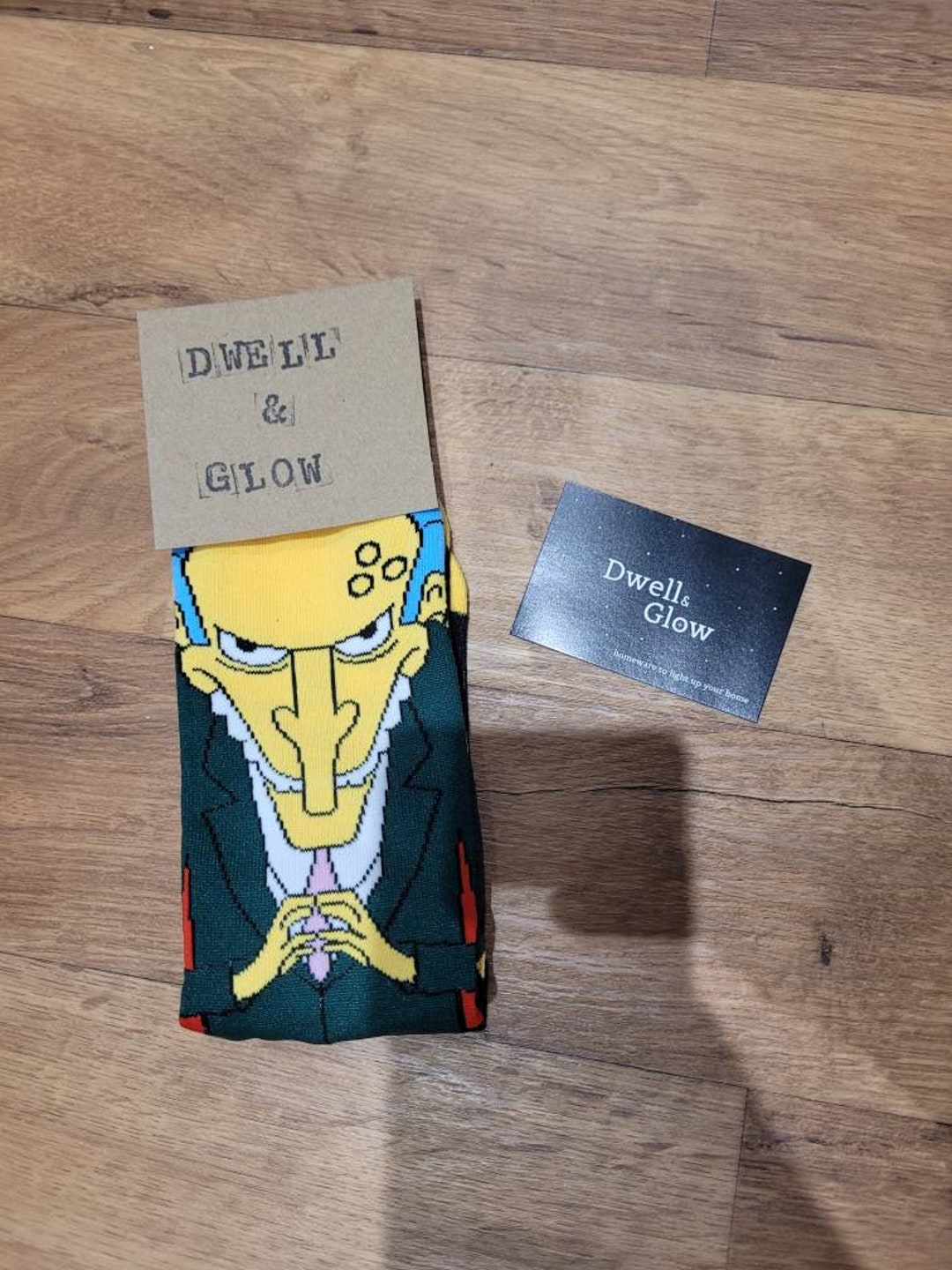 Happy Fun Simpsons Evil Plotting Mr Burns Character Socks - Etsy