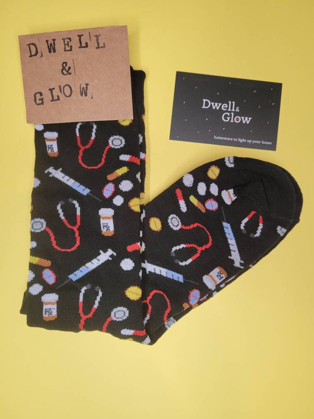 Doctor Nurse Pills and Thrills Medical Spoonie Socks - Etsy
