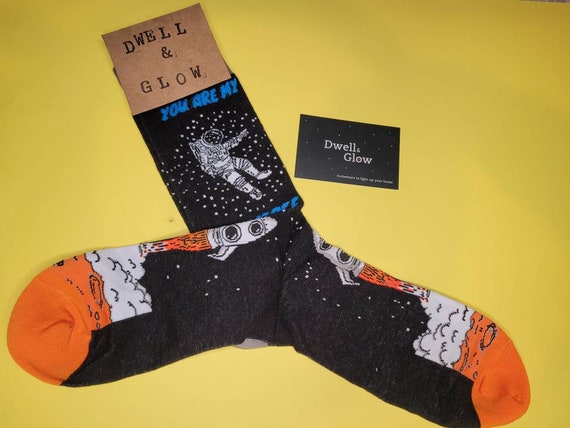 Universal Love Galaxy Space Socks Fun Novelty Happy Feet Socks - Etsy