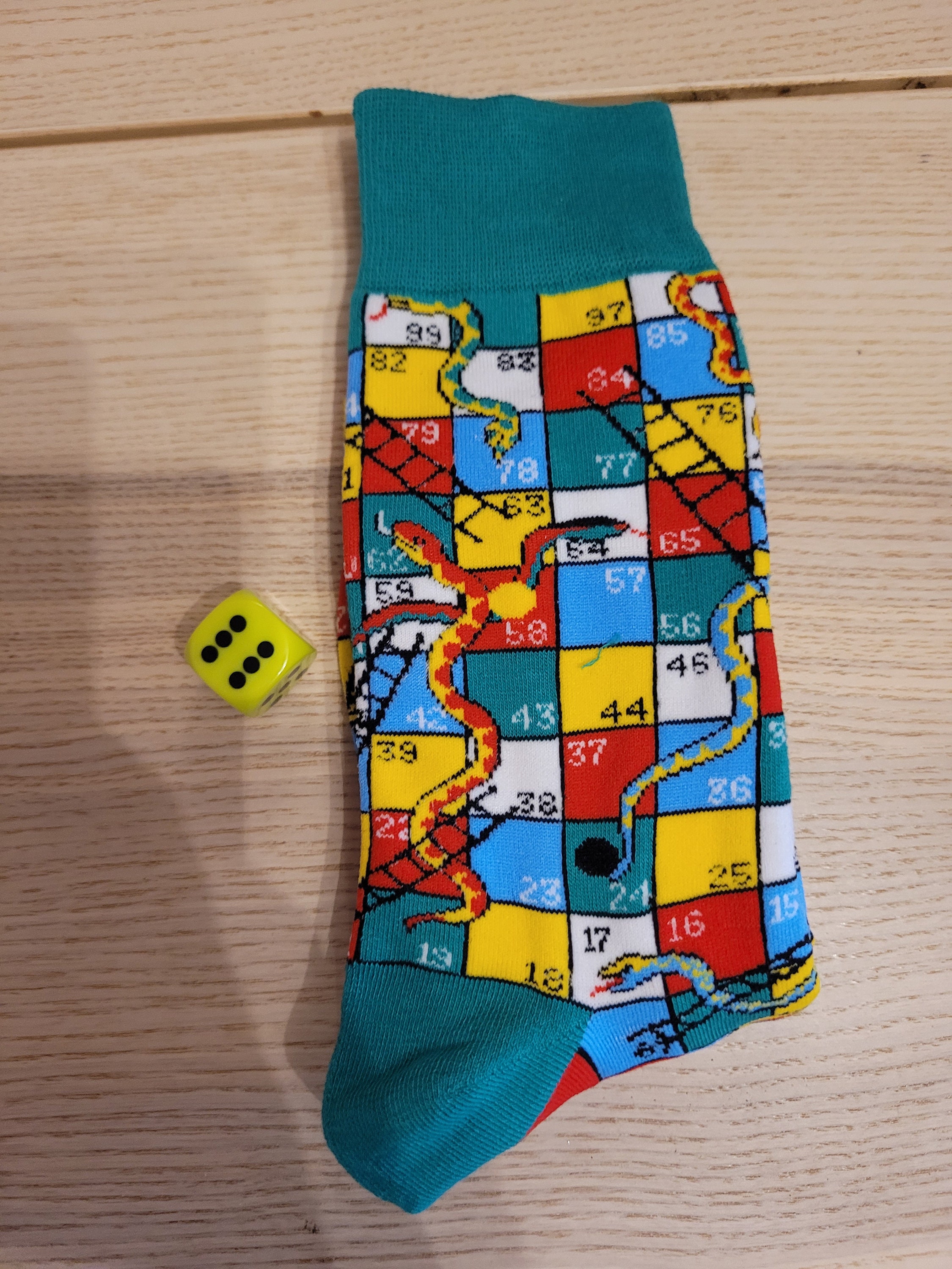 Fun Boardgame Snakes and Ladders Chutes and Ladders Socks Gamer Geek ...