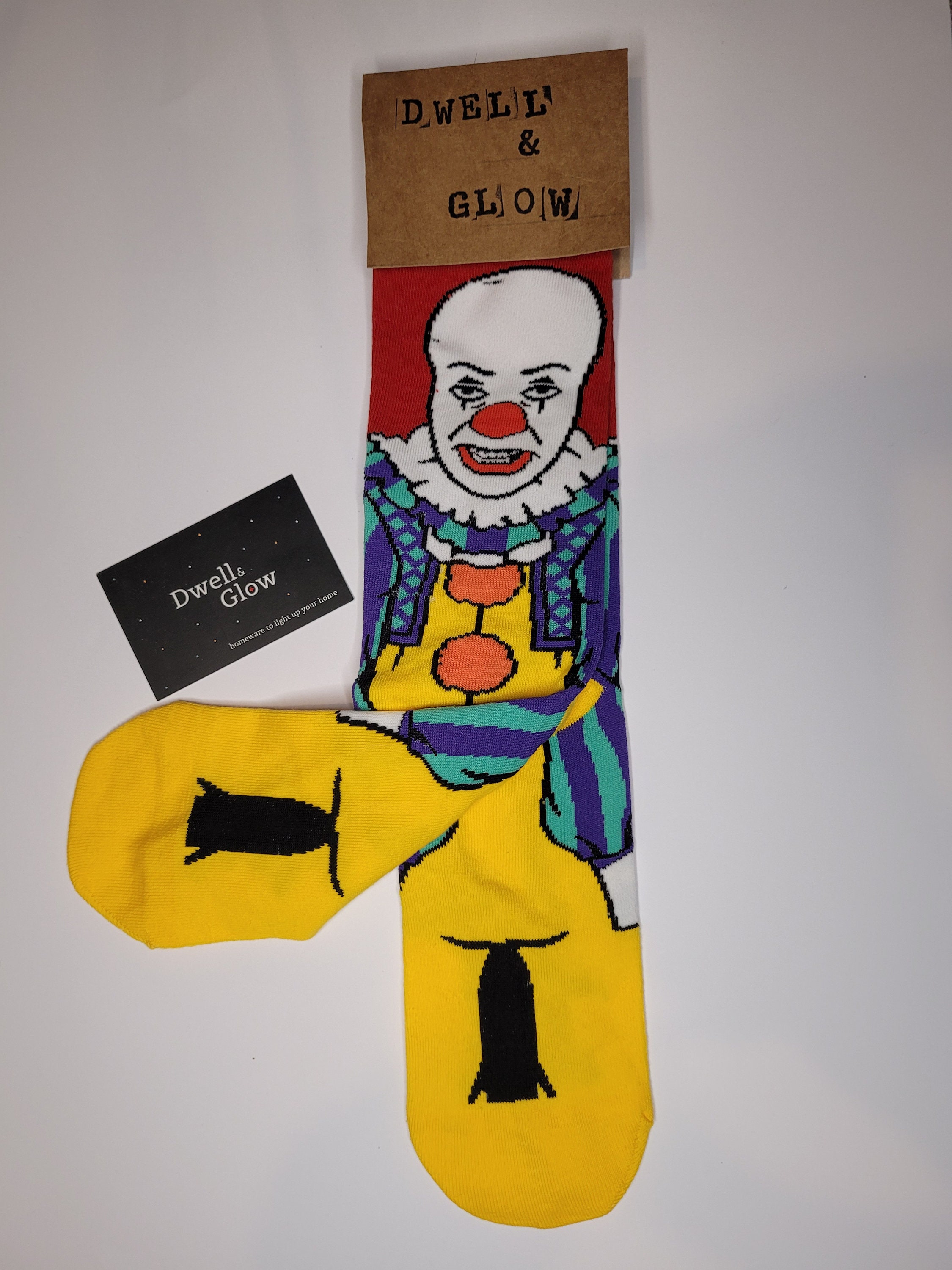 Horror Socks Pennywise IT Style Socks Stephen King - Etsy