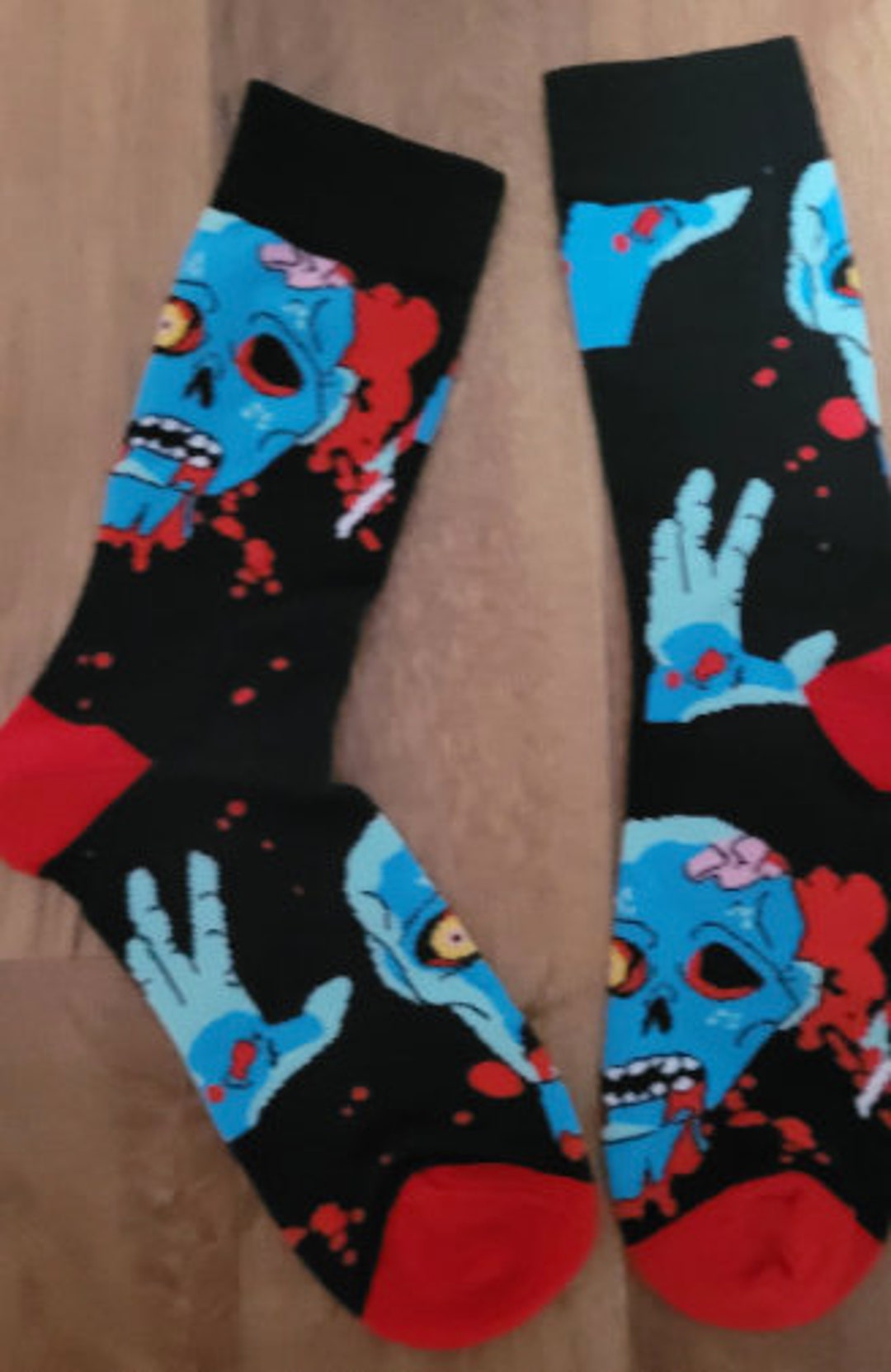 Horror Zombie Apocalypse Walking Dead Socks Horror Gift Zombie Gift - Etsy