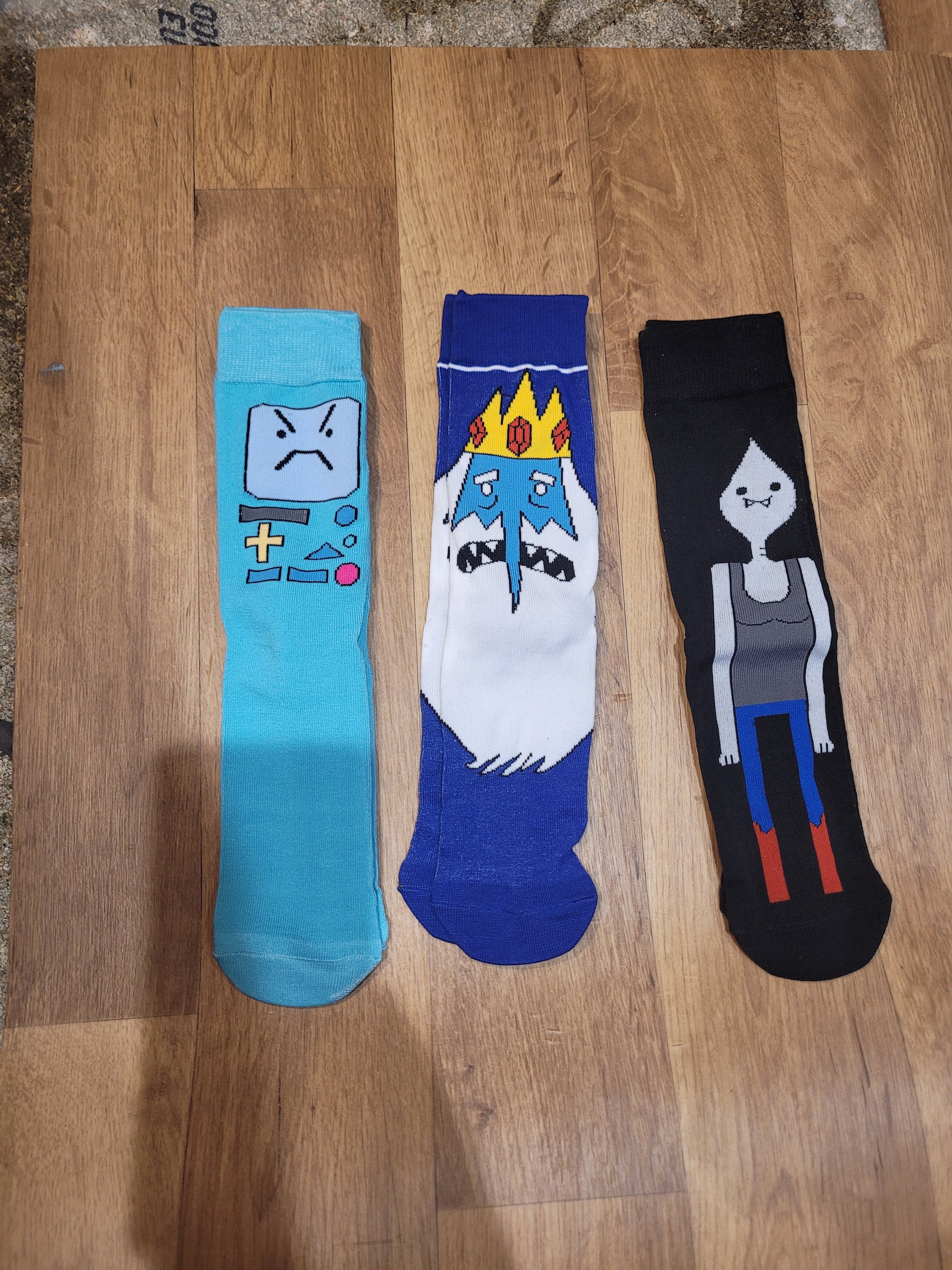 Fun Adventure Time Trio of Socks BMO Ice King Marceline Anime - Etsy