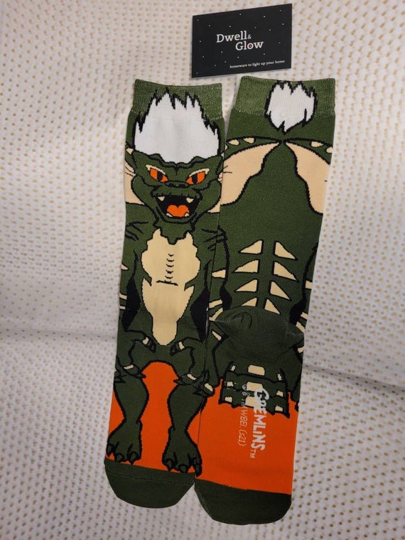 Gremlins Film Socks Featuring Evil Stripe From the Eighties | Etsy