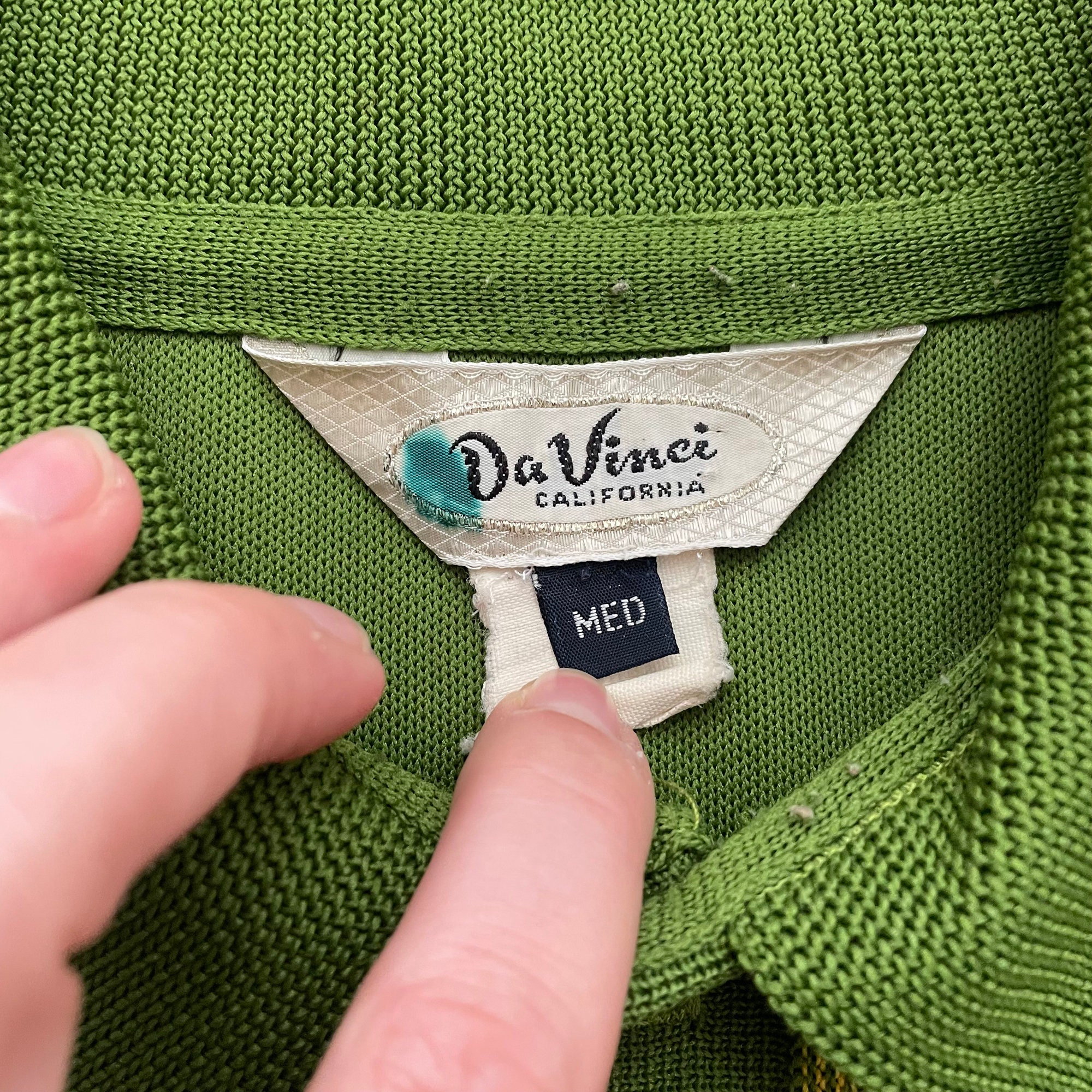 1970s Davinci California Italian Style Knit Shirt - Etsy