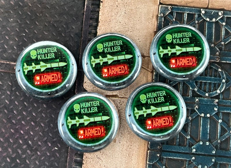 Hunter Killer Missile Token Set - Etsy UK